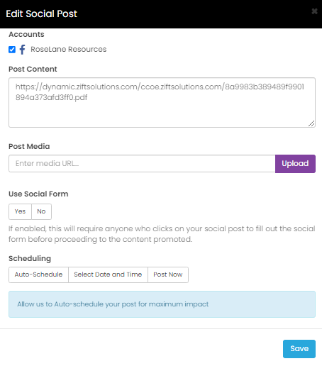 Manage Collateral – ZiftONE