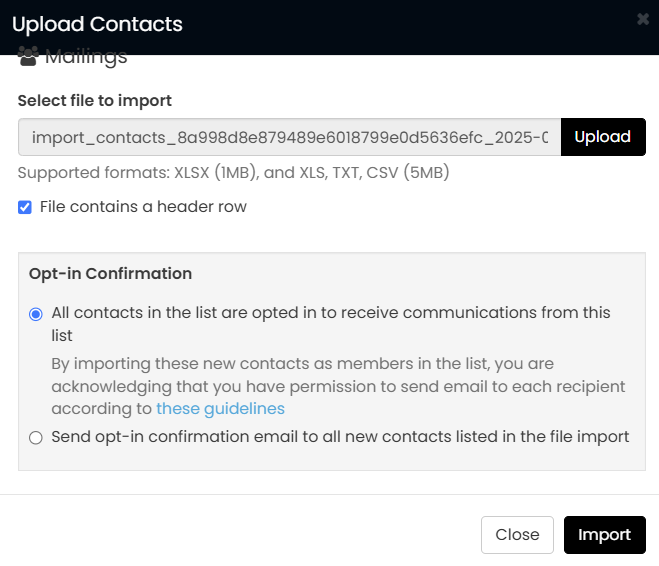 Manage Contact Lists – ZiftONE