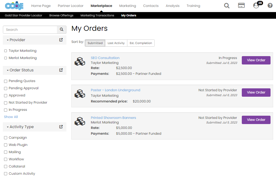 About Provider Orders – ZiftONE