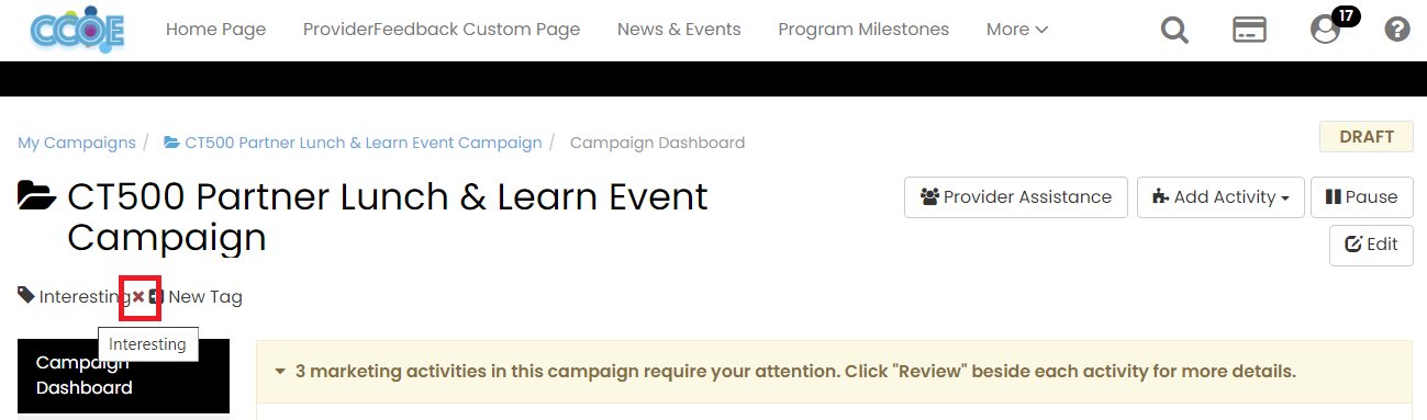 Manage Campaigns – ZiftONE