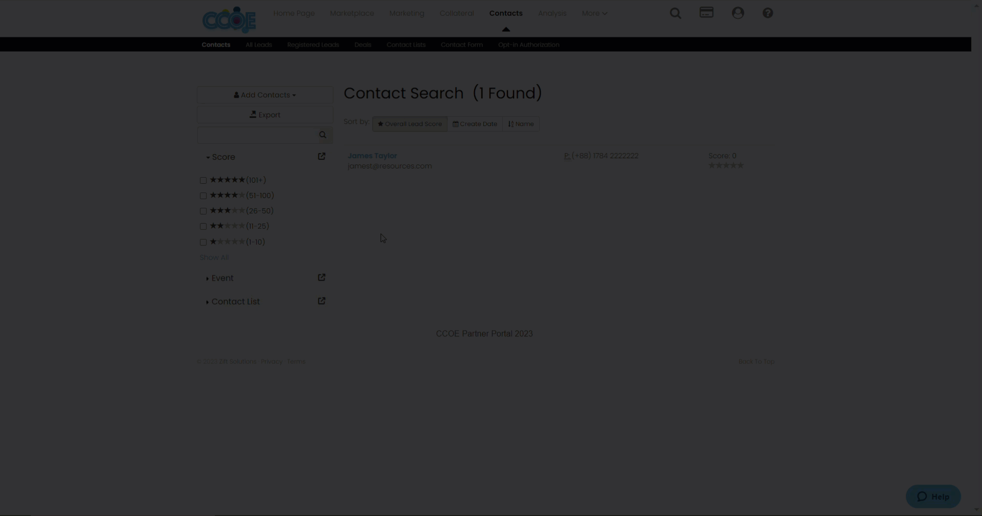 Changing a Contact’s Opt-In Authorization Status – ZiftONE