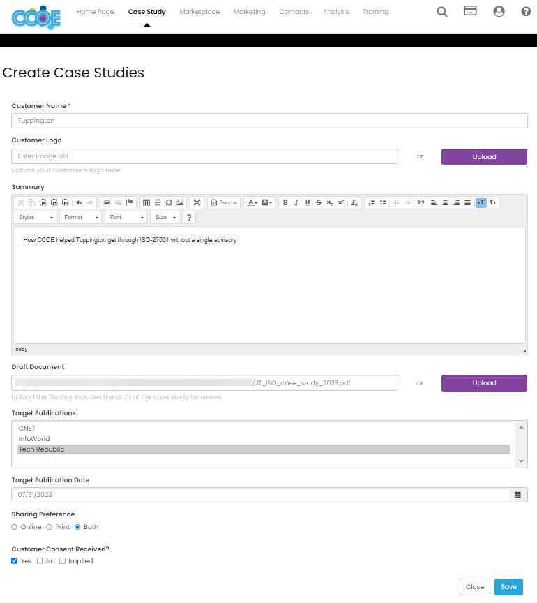 Creating a Submission of Custom Information – ZiftONE