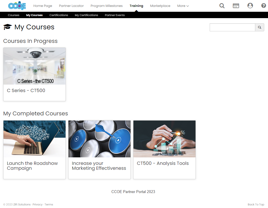 Resuming Courses in Progress – ZiftONE
