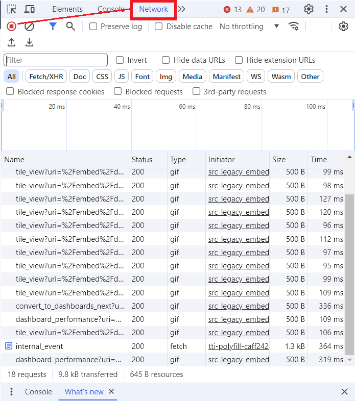 Generating a HAR File for Chrome – ZiftONE