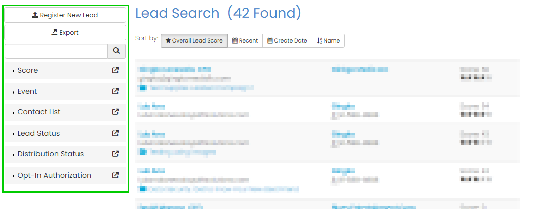 Manage Leads – ZiftONE